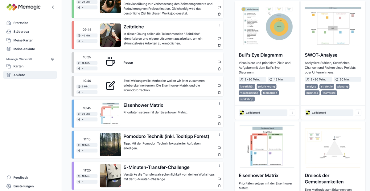 Collaboard & Memogic: Smarte Workshopplanung trifft visuelle Umsetzung